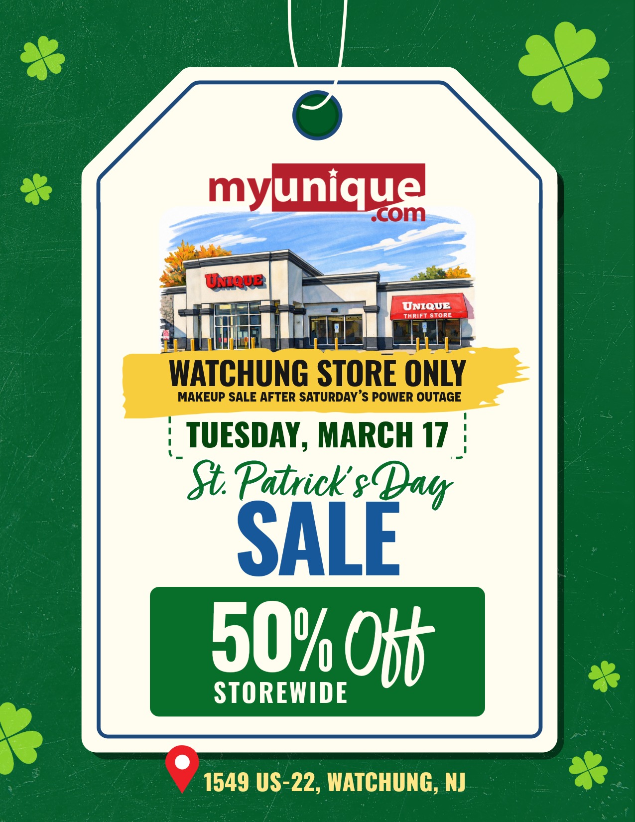 MyUnique Thrift Store – Watchung NJ